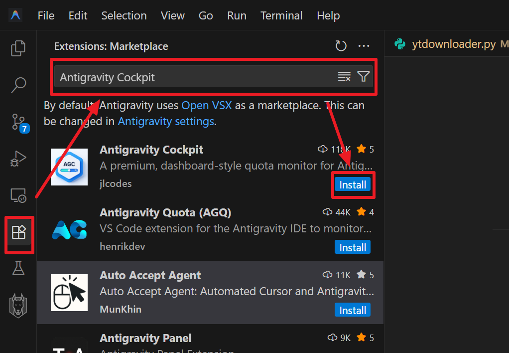 Token 又用完？Antigravity Cockpit 讓 Antigravity 剩餘多少看得到 - 硬是要學